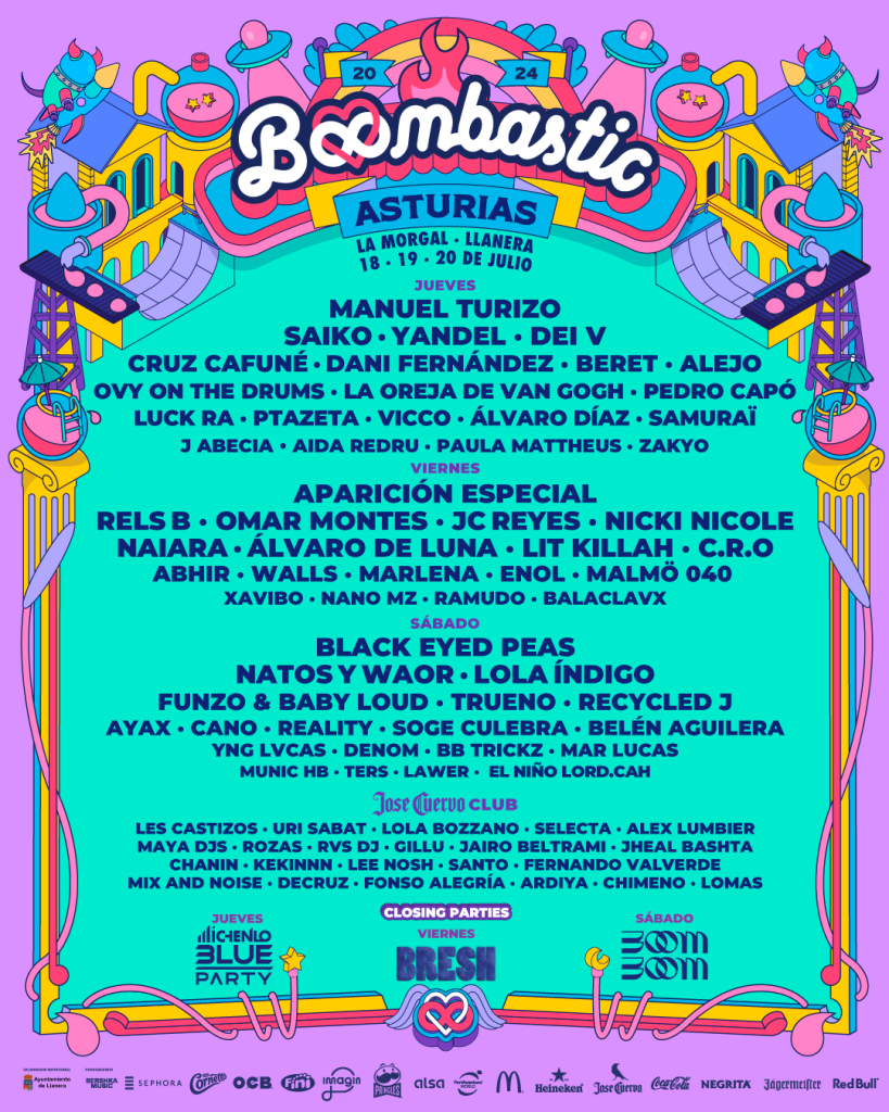 Boombastic Asturias 2024, del 18 al 20 de Julio - LoffMusic