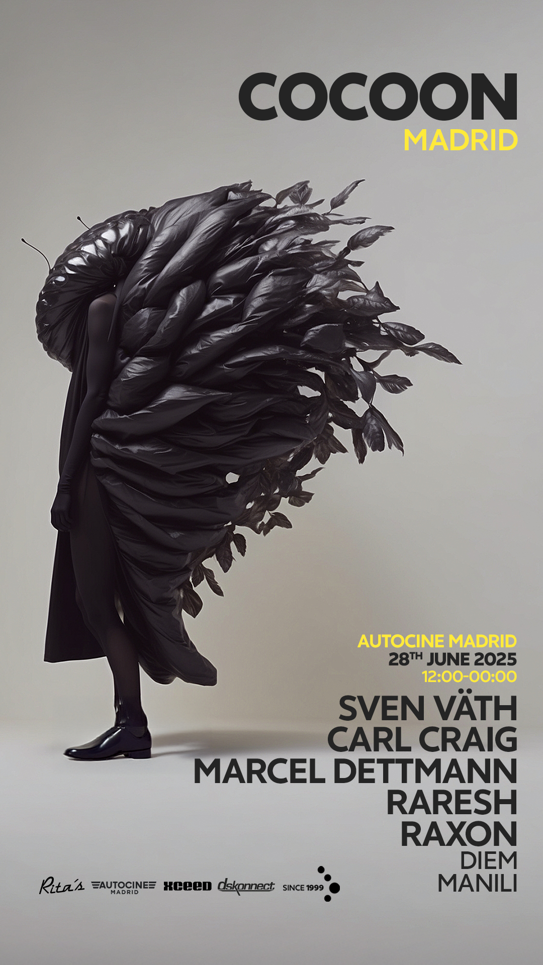 COCOON 25, música electrónica el 28 de Junio en Autocine Madrid